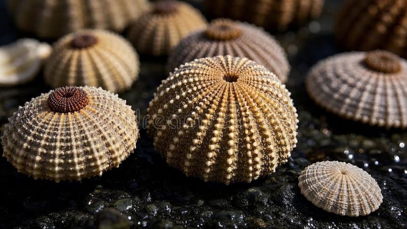 Sea Urchin Shell - Patterns in Nature Stock Illustration - Illustration ...