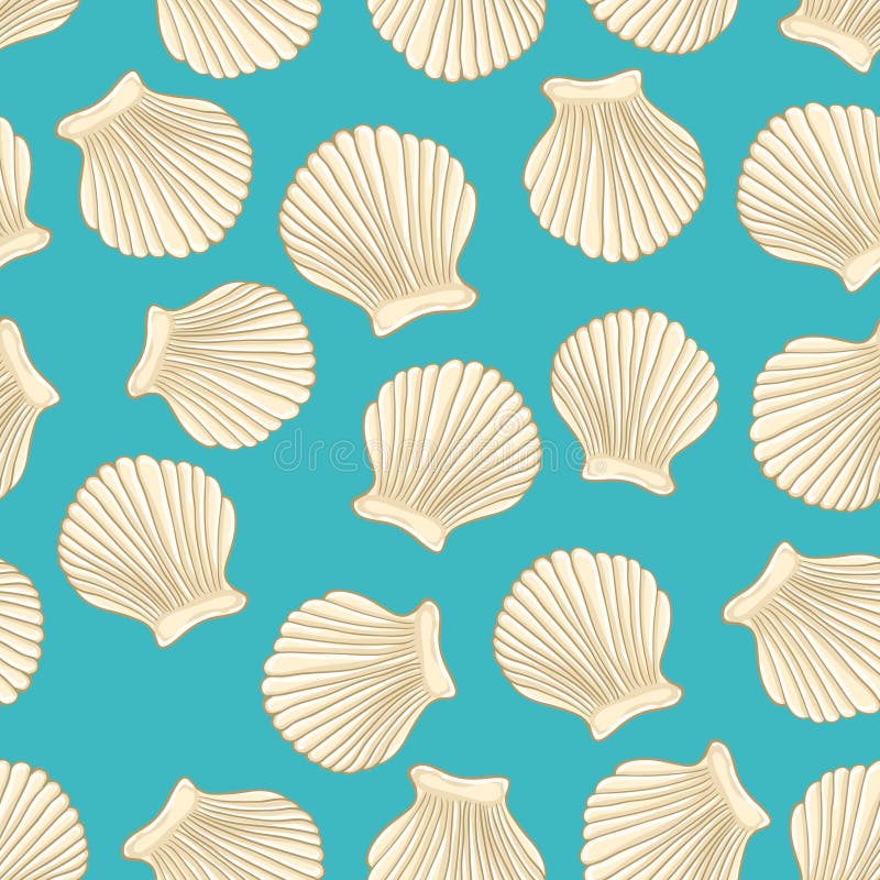 Sea Vector Seamless Pattern Stock Vector - Illustration of icon ...