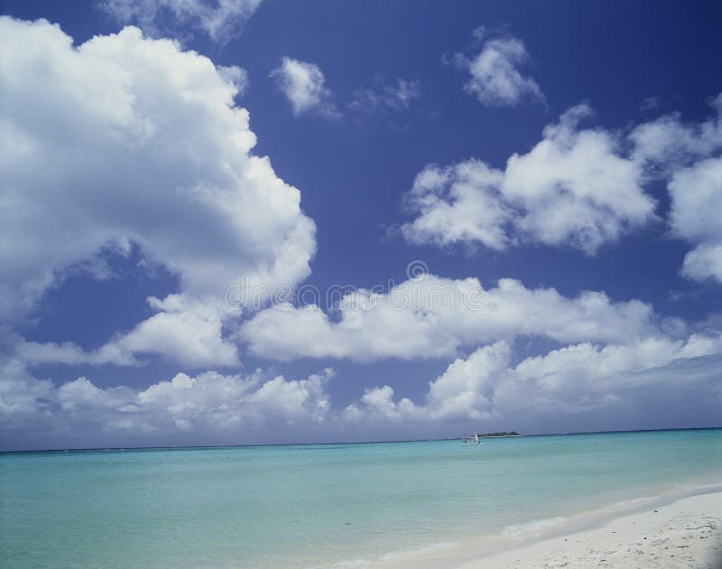 Sea View stock image. Image of clouds, tropical, seascape - 81578069