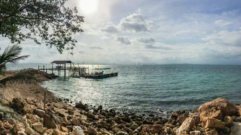 Sea View from the Beach of Koh Talu, Thailand Stock Image - Image of ...
