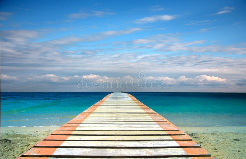 Sea view on a bridge stock photo. Image of environment - 22012710