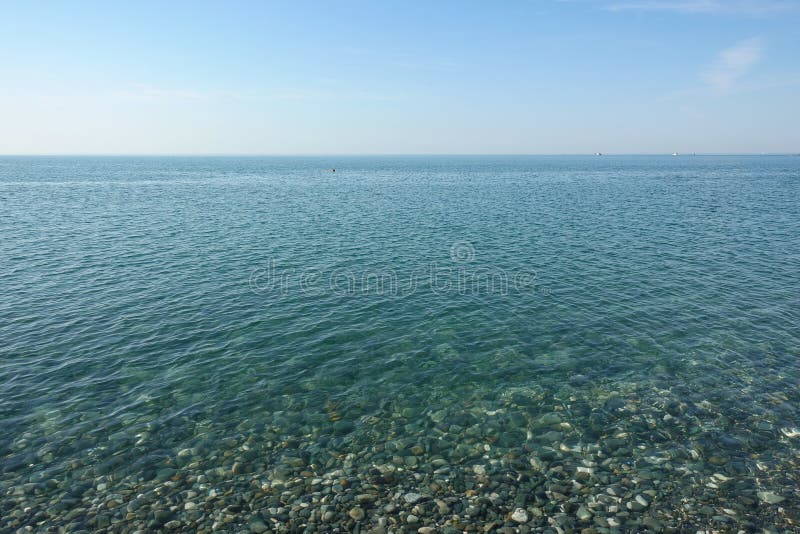 Sea View. Sea in Calm Weather Stock Image - Image of glisten, caribbean ...