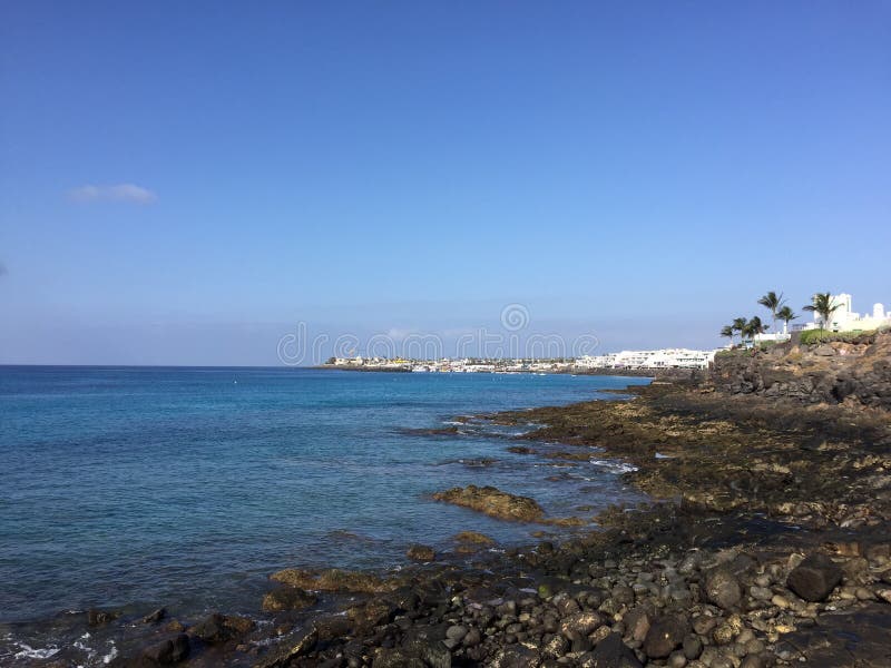 Sea view canaries stock image. Image of view, islands - 86381341