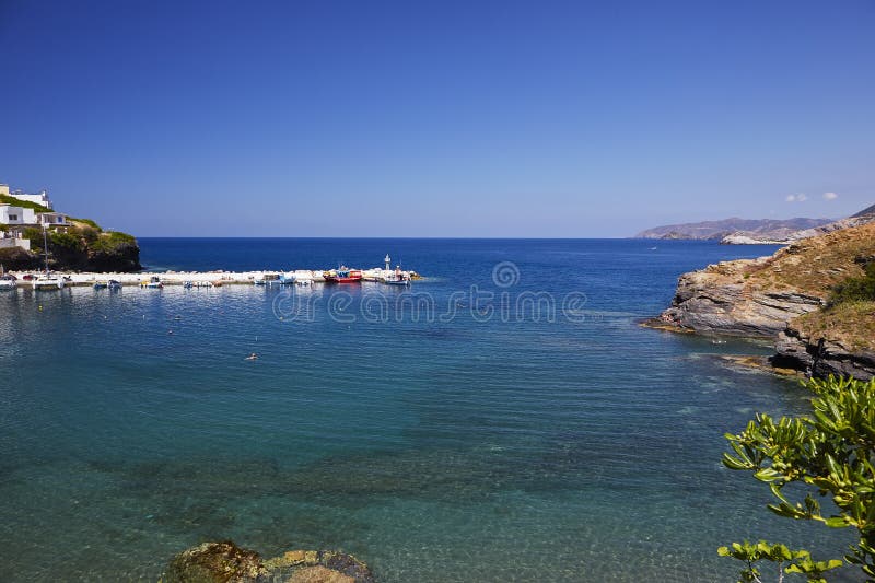 Sea View on the Crete Island Stock Photo - Image of rest, blue: 69636960