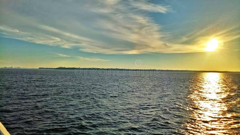 Sea stock image. Image of scenery, view, ferry, panorama - 95332861