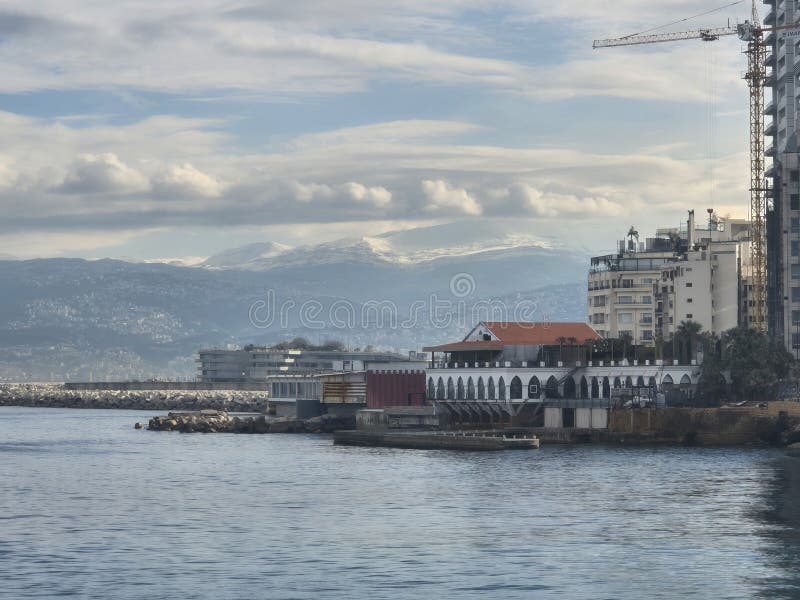 Sea View of Manara Best of Beirut Stock Photo - Image of manara, view ...