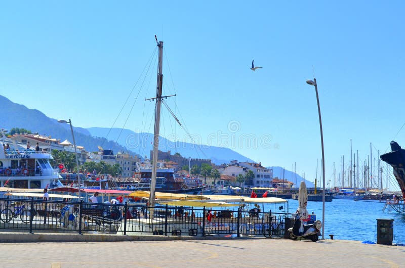 Sea View. Marmaris . Turkey Editorial Stock Image - Image of view, quay ...