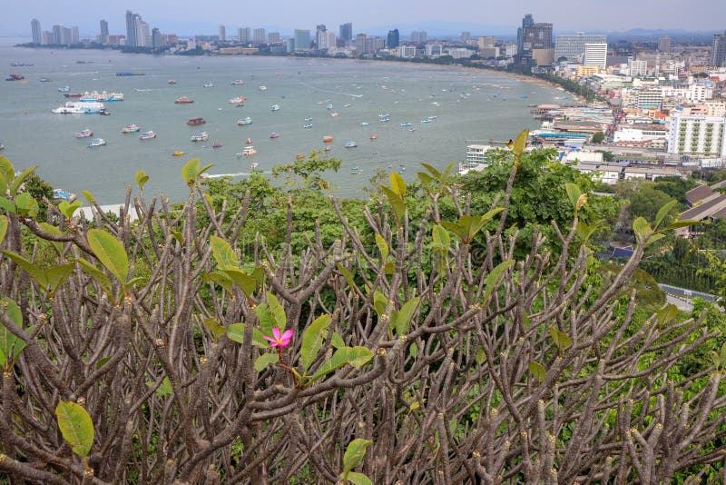 Sea View, Mountain View, Building Block and Beautiful Sky Stock Photo ...