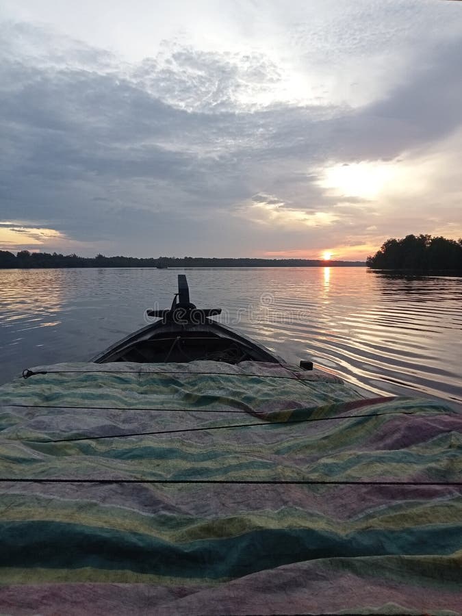 Sea View Seeing the Sunset in the Afternoon Stock Photo - Image of view ...