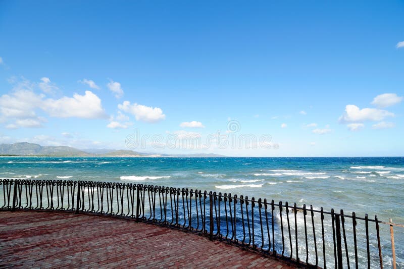 Sea view. stock photo. Image of mediterranean, beach - 36449494