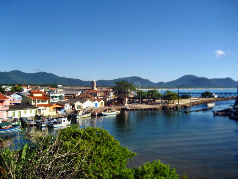 Sea views Florianopolis editorial photography. Image of background ...