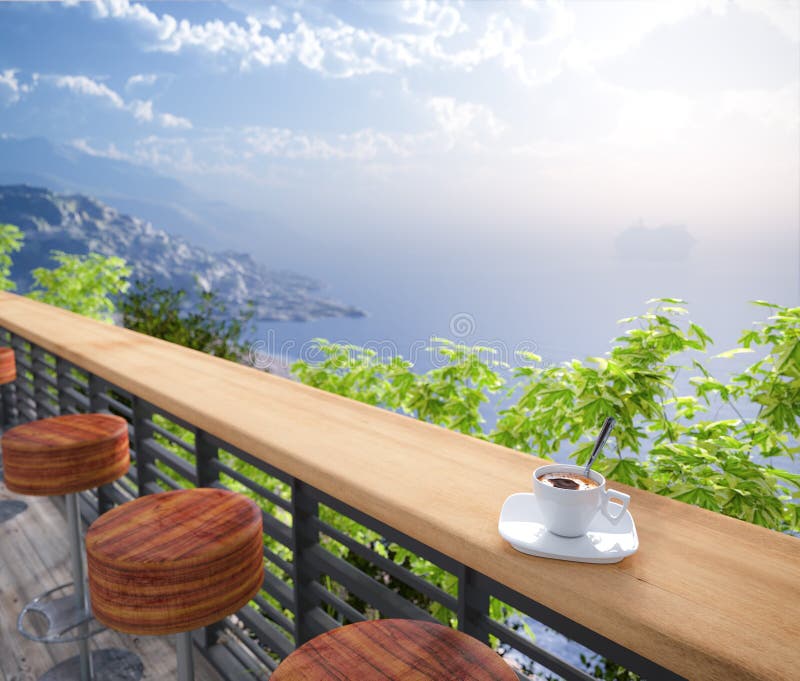 Coffee Cup Vacation Relaxing Concept Composition Stock Image - Image of ...