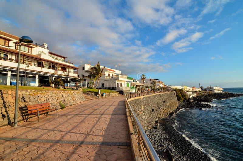 Sea Village editorial stock photo. Image of landscape - 218616058