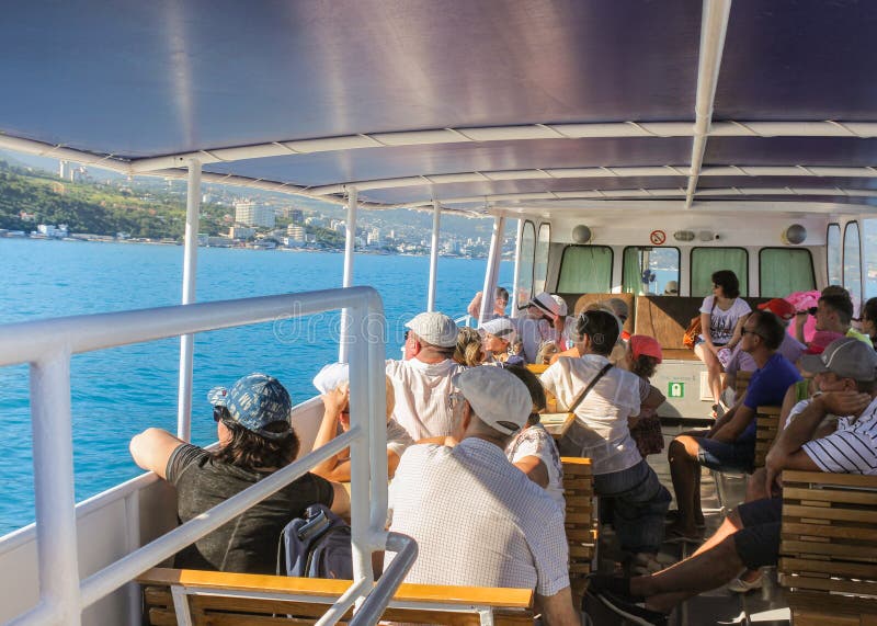 A Sea Voyage Along the Shore. Editorial Image - Image of leisure, water ...