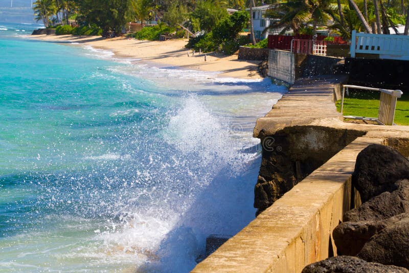Sea Wall Storm Break stock image. Image of north, stormy - 29572169