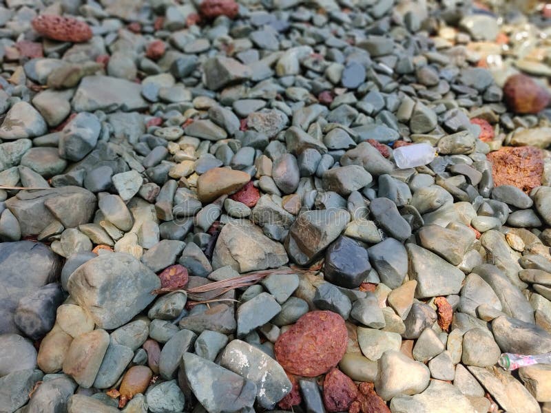 Sea washed pebbles stock image. Image of geology, pebble - 253444177