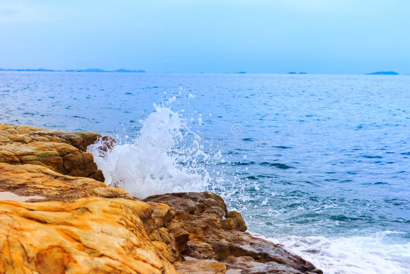 Sea Water Against the Rocks and Cliffs. Stock Image - Image of frozen ...