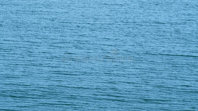 Sea Water with Calm and Flat Waves. Blue Surface of Ocean. Blue Sea ...