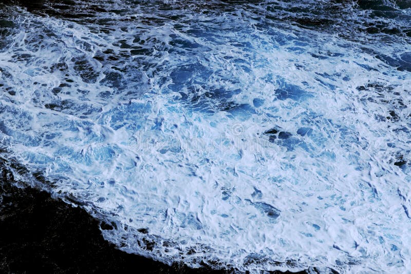 Sea Water Hitting the Rocks on the Bay Stock Photo - Image of vacation ...