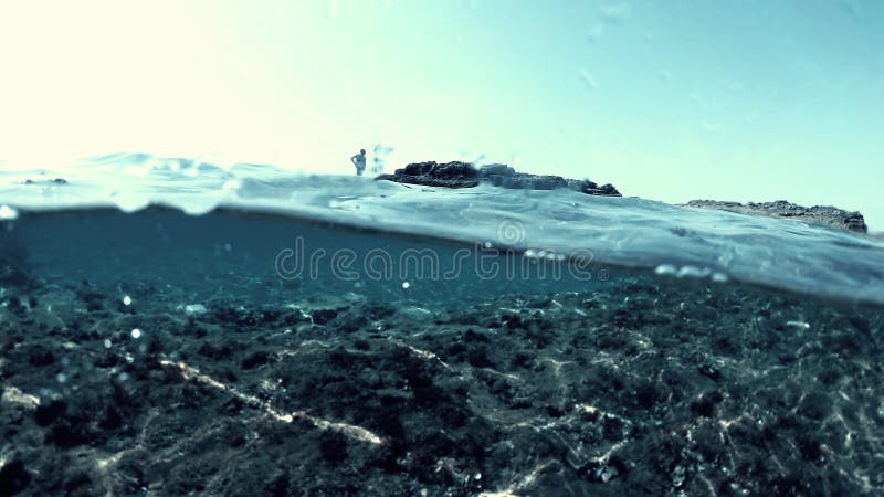 Sea water line stock image. Image of split, sway, water - 97448939