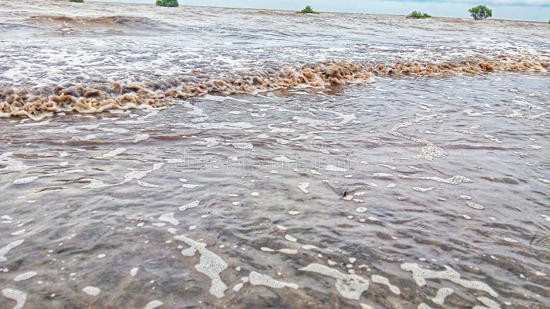 The Water Looks Like Molten Gold, Suitable for Backgrounds Stock Photo ...