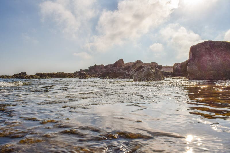 Sea, Water, Shore, Coast stock photo. Image of reflection - 120554726