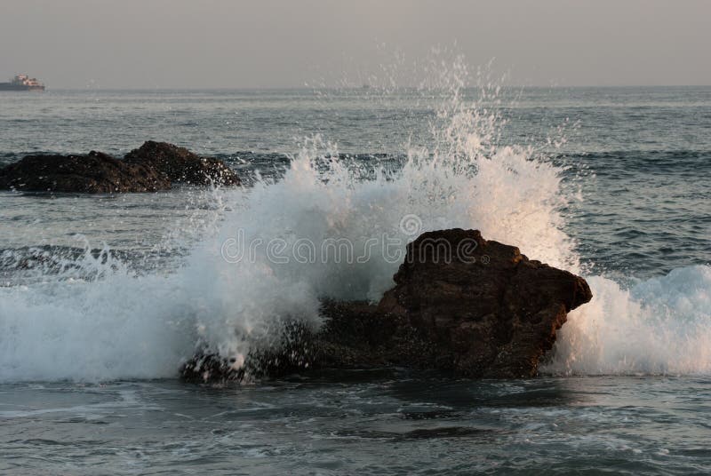 Sea water splash stock photo. Image of powerful, splashes - 41657982