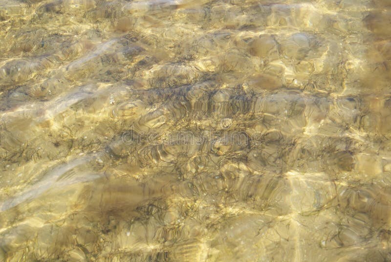 Sea Water. Sun Reflection. Background Stock Image - Image of surface ...
