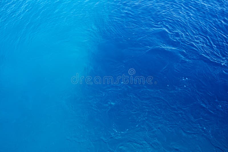 Sea Water Surface Top View of Beautiful Turquoise Water Stock Image ...