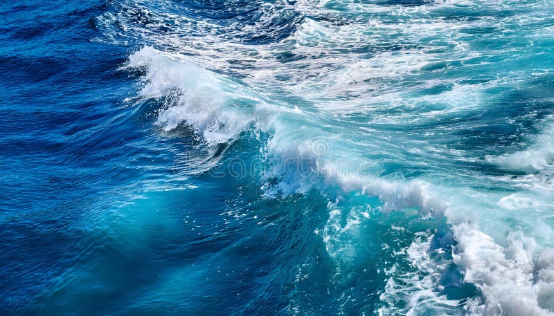 Sea Water Texture. Turquoise Blue Water, Ocean Sea Texture with Foam ...