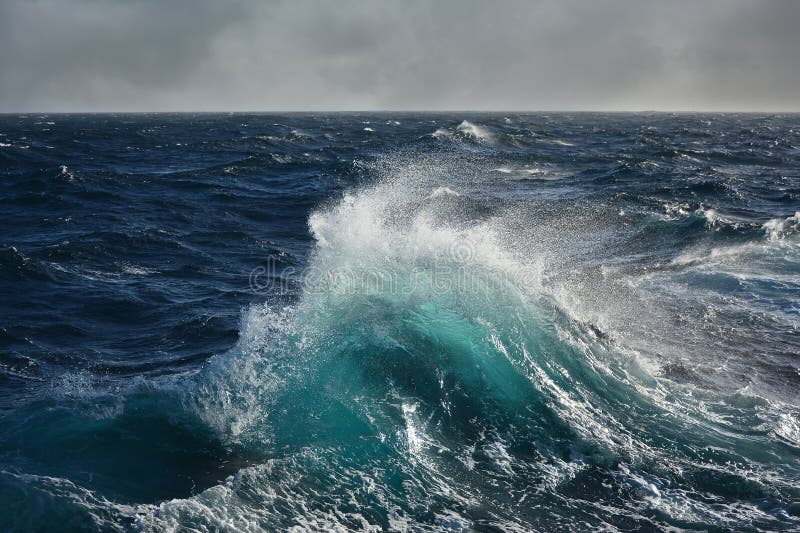 Sea Wave in the Atlantic Ocean during Storm Stock Photo - Image of ...