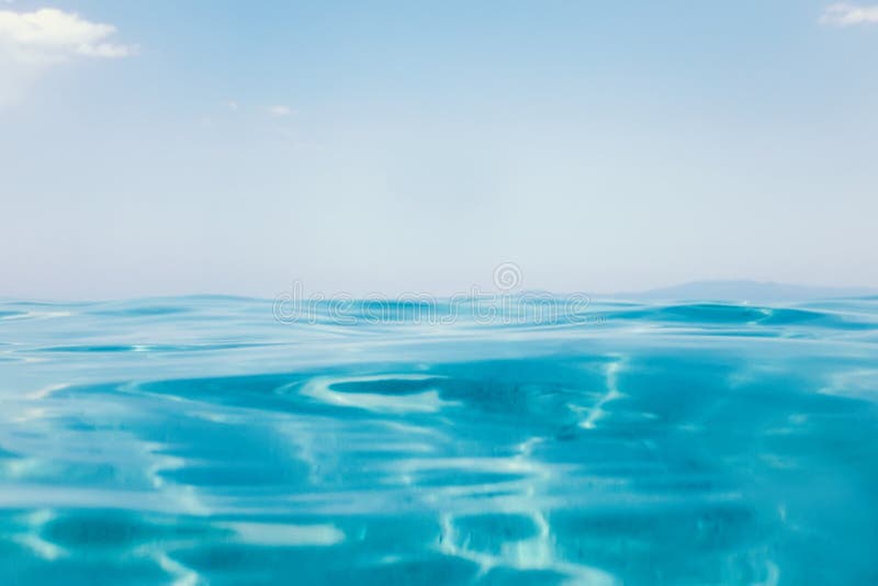 Sea Wave Close Up, Low Angle View Water Background Stock Image - Image ...