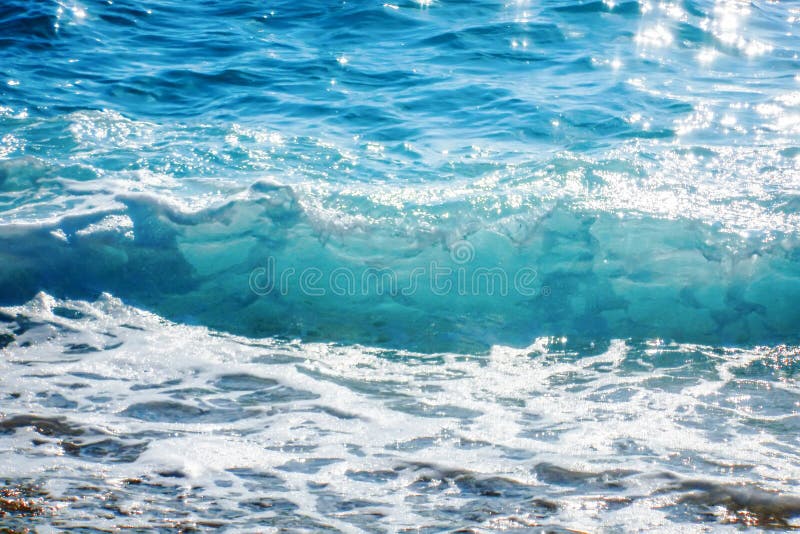 Sea Wave Close Up, Low Angle View Water Background Stock Image - Image ...