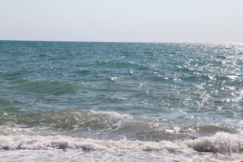 Sea Wave Close Up, Low Angle View Water Background Stock Photo - Image ...