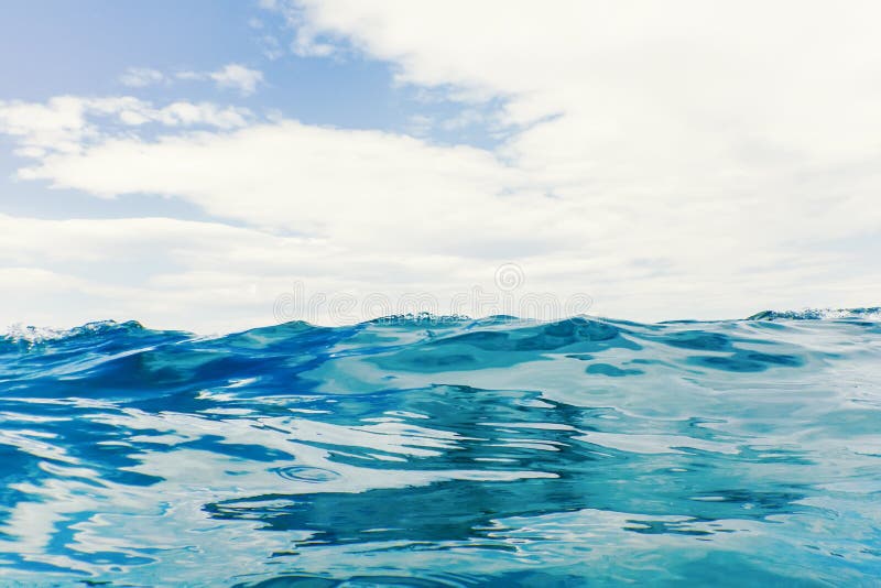 Sea Wave Close Up, Low Angle View Water Background Stock Image - Image ...