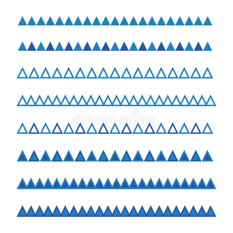 Sea Wave Concept. Set Of Designs. Triangular Shape. Stock Vector ...