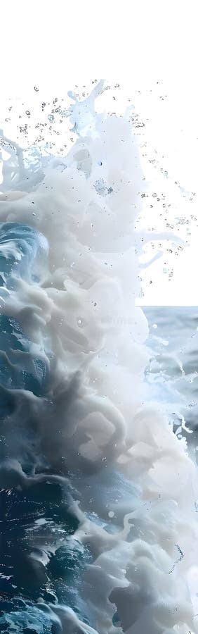 Sea Wave Effect Ai Generated Stock Illustration - Illustration of ...