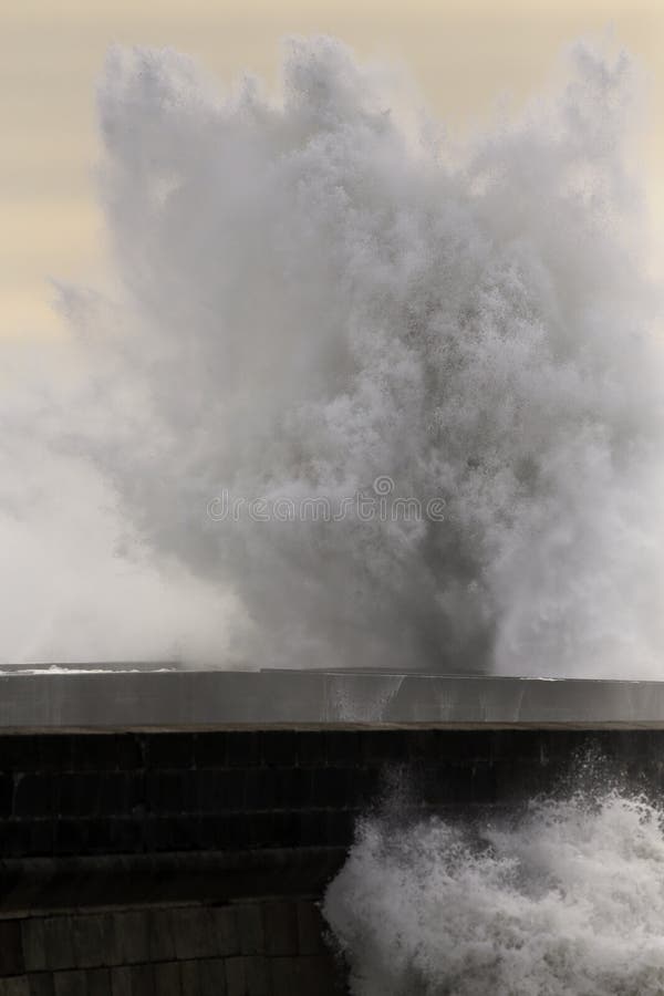 Wave explosion Cape Town stock photo. Image of kalk, swells - 14228370