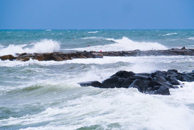 Sea wave in Italy stock image. Image of ocean, water - 317976093