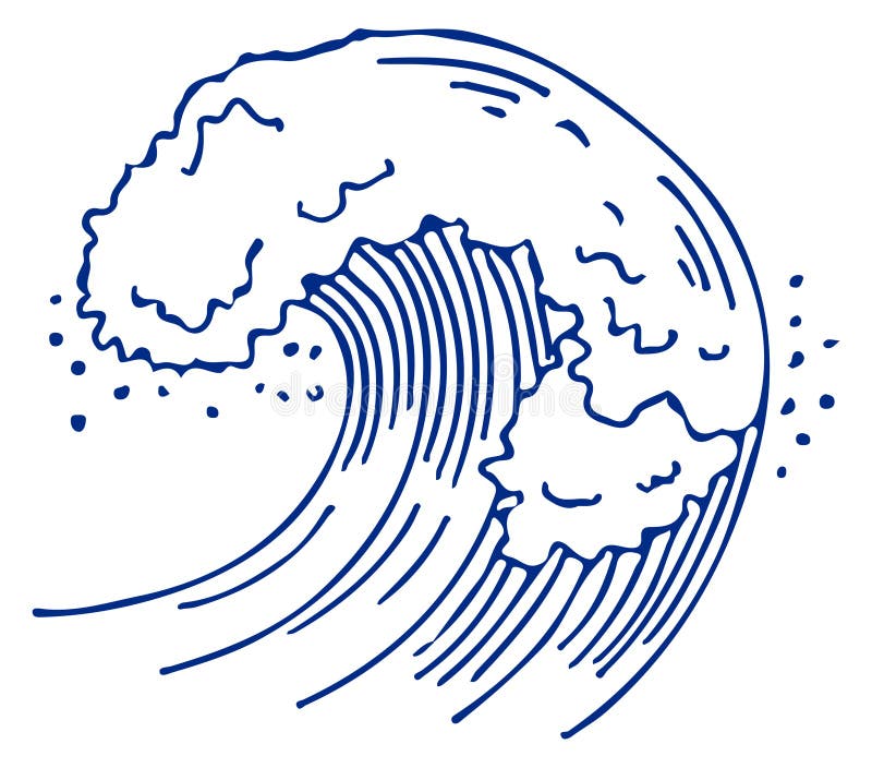 Water Wave Drawing Stock Illustrations – 224,354 Water Wave Drawing ...