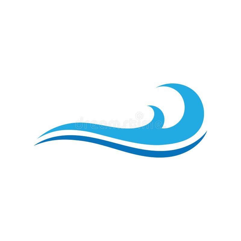 Sea Wave Logo Ocean Storm Tide Waves Wavy River Vector Stock Vector ...