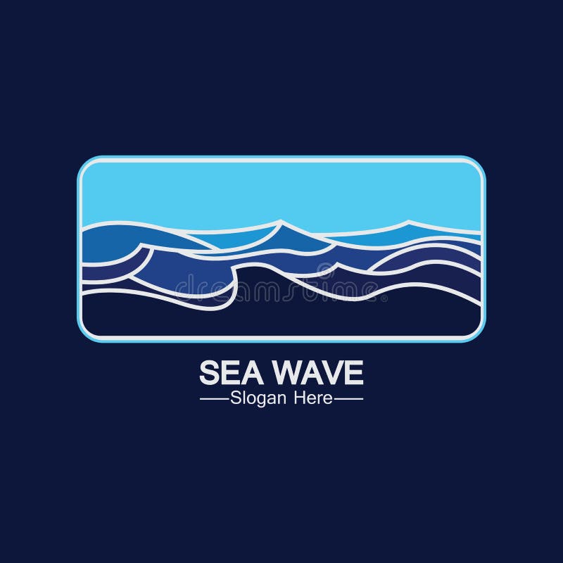 Sea Wave Logo Template Design Vector, Emblem, Design Concept, Creative ...