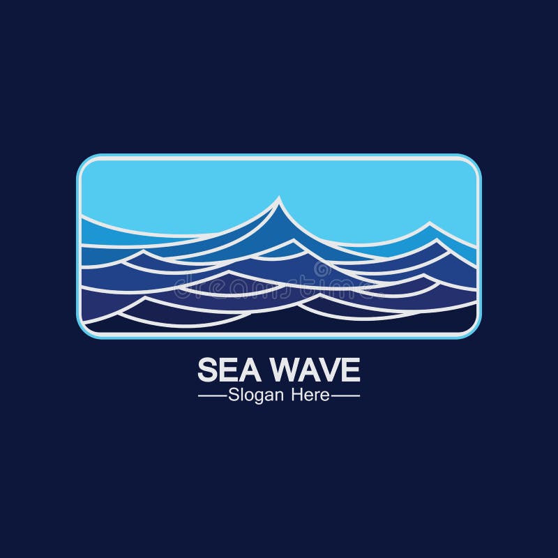 Sea Wave Logo Template Design Vector, Emblem, Design Concept, Creative ...