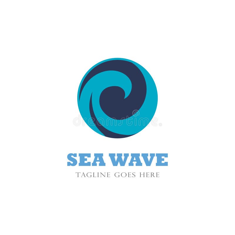 Sea Wave Logo Vector Business Element and Symbol Stock Vector ...
