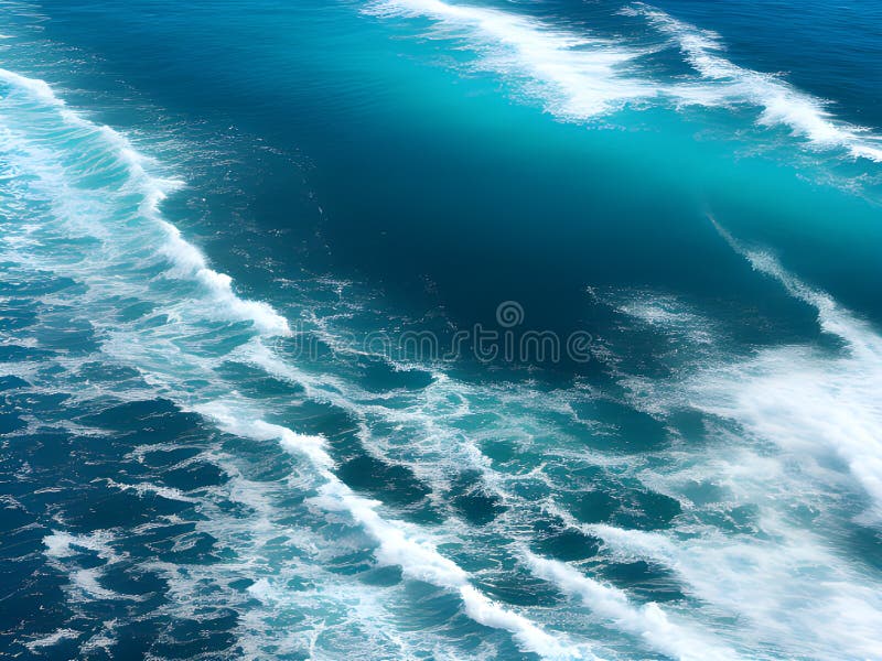 Sea Wave in the Ocean, AI Generated Stock Illustration - Illustration ...