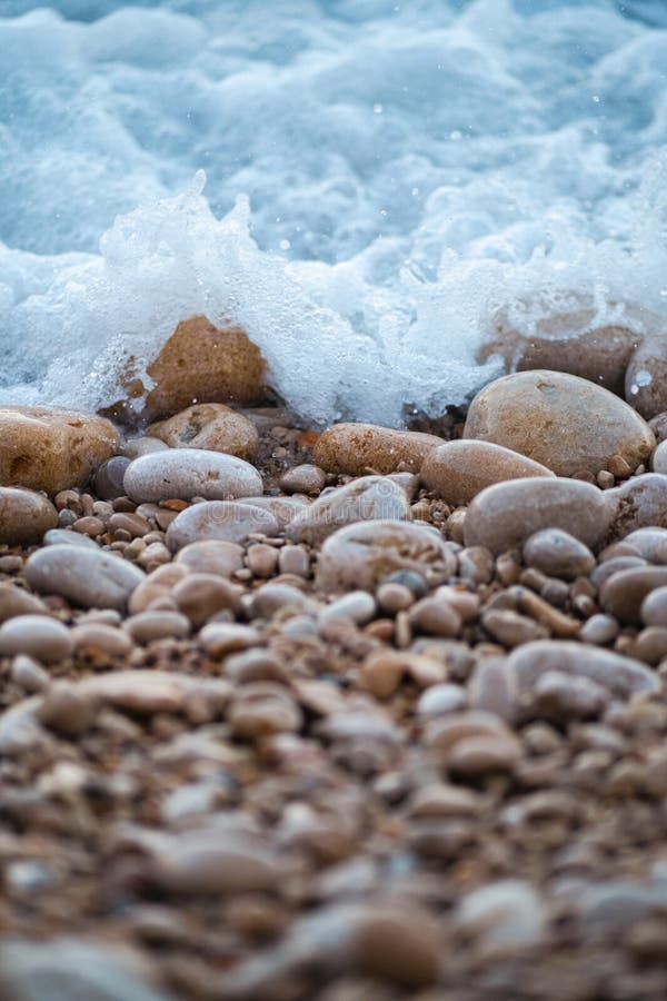 Sea Wave Rolling on the Rocks Stock Image - Image of rocks, careless ...