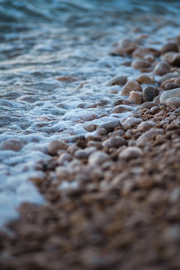 Sea Wave Rolling on the Rocks Stock Image - Image of glare, scenery ...