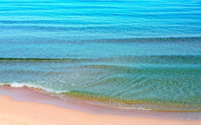 Sea and Sand Abstract stock image. Image of ocean, focus - 44747707