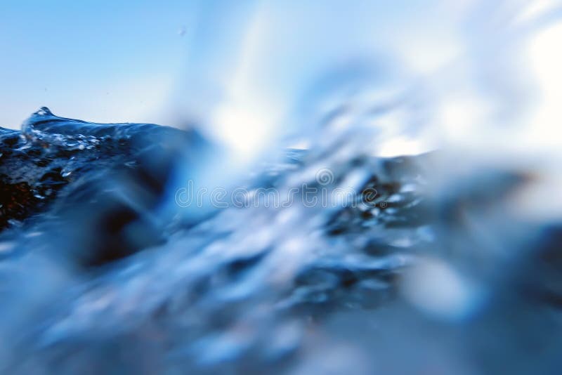 Sea Wave Splash Close Up, Low Angle View Stock Image - Image of nature ...