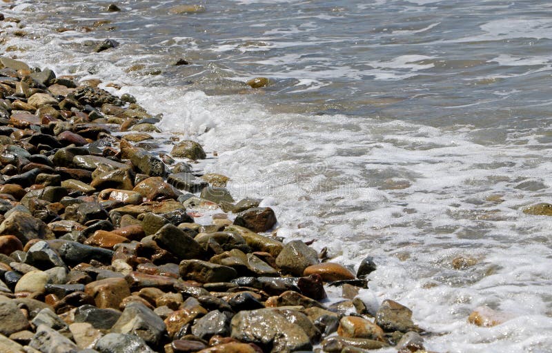 Sea Wave and Stone at the Beach Stock Photo - Image of asean, ocean ...